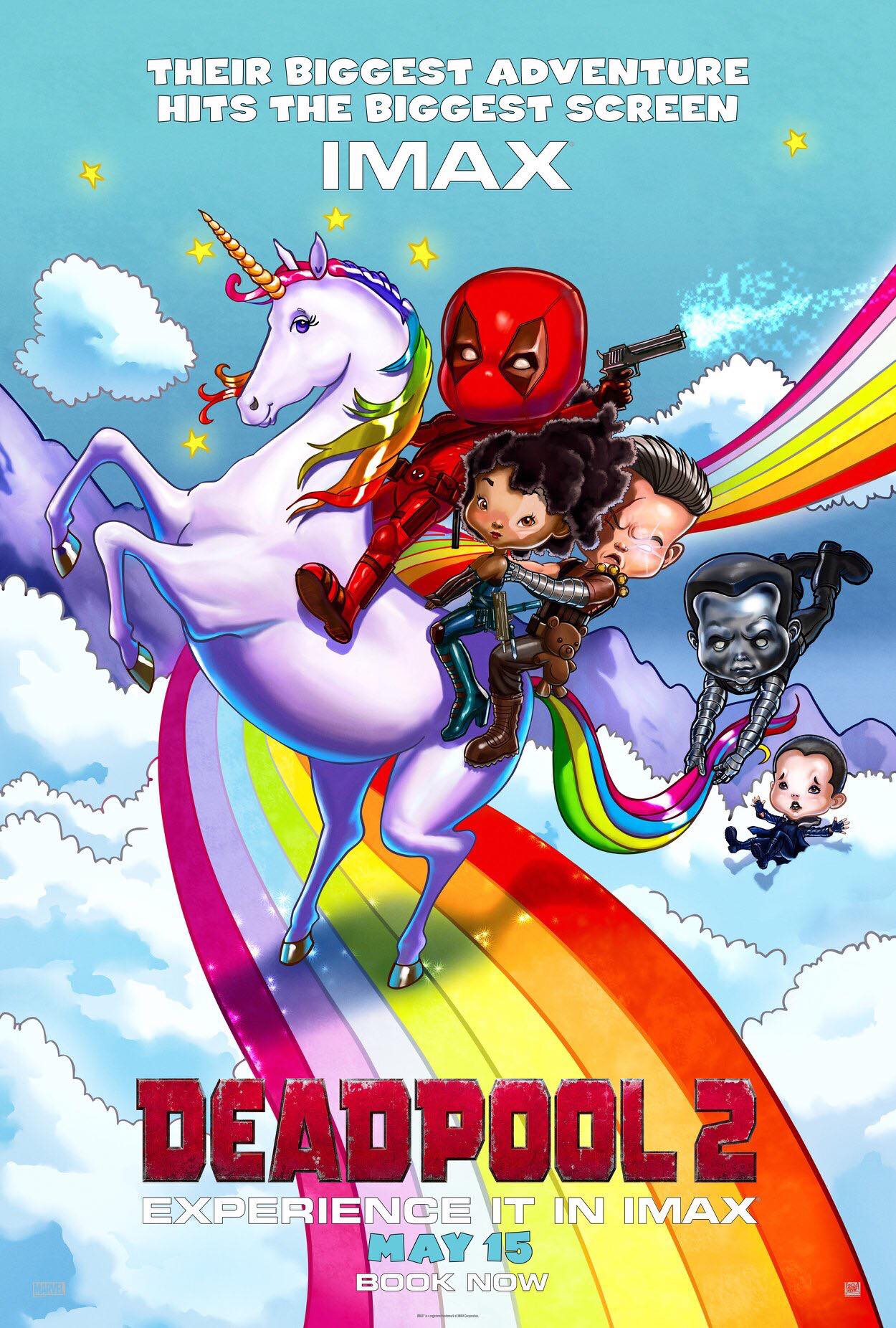 Deadpool IMAX poster brings unicorns, rainbows and sparkles | It's A ...