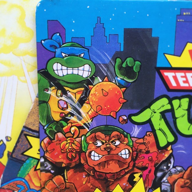 The box art of Teenage Mutant Ninja Turtles toys | It's A Stampede!