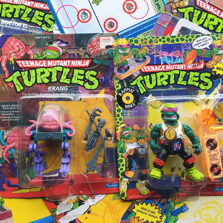 The box art of Teenage Mutant Ninja Turtles toys | It's A Stampede!
