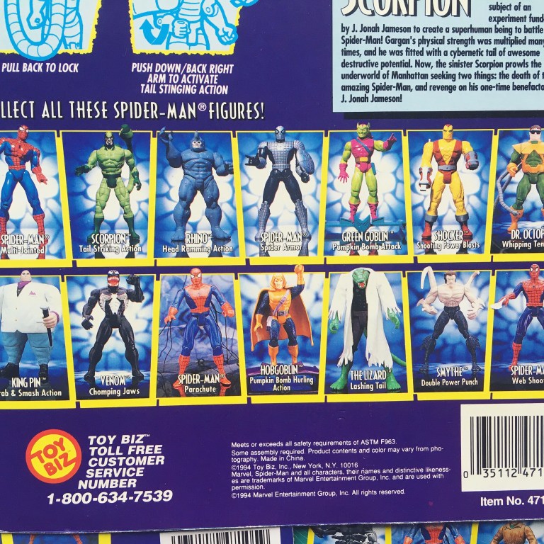 The box art of Marvel ToyBiz toys | It's A Stampede!