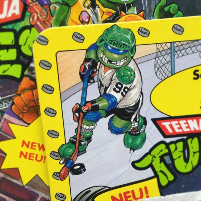 The box art of Teenage Mutant Ninja Turtles toys | It's A Stampede!