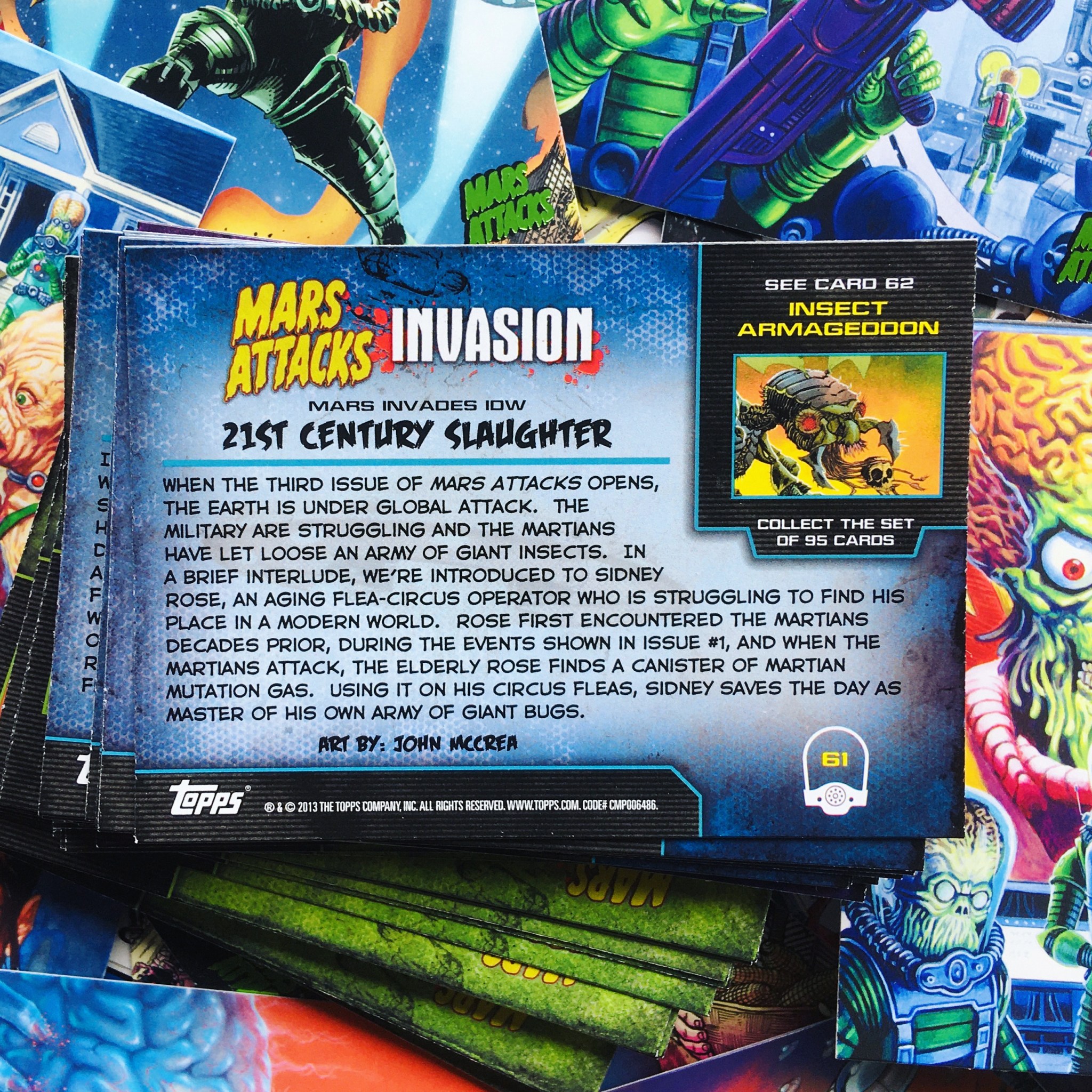 Remembering the Mars Attacks: Invasion 2013 trading cards by Topps | It ...