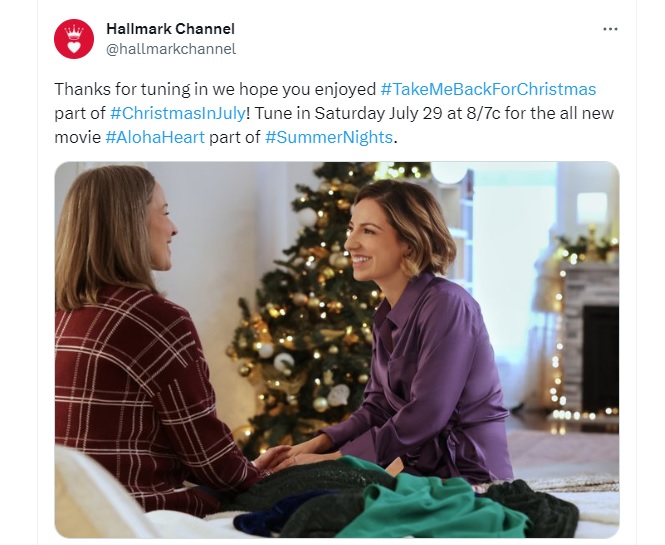 Hallmark’s Take Me Back for Christmas is a hit with viewers as ...